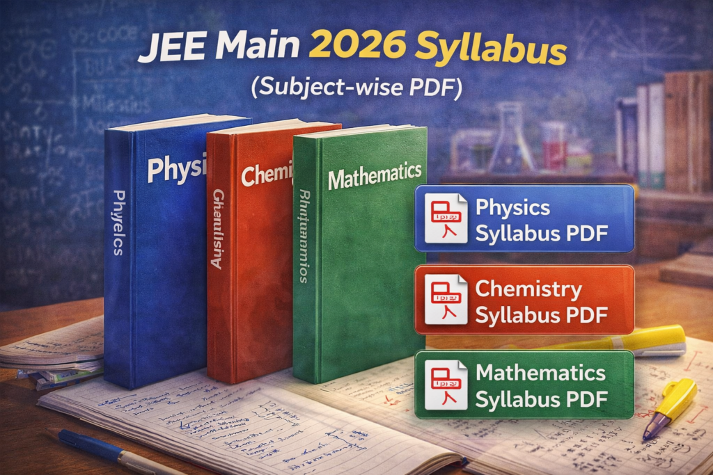 JEE Main 2026 Syllabus PDF (Download): Subject-Wise Topics for Physics ...